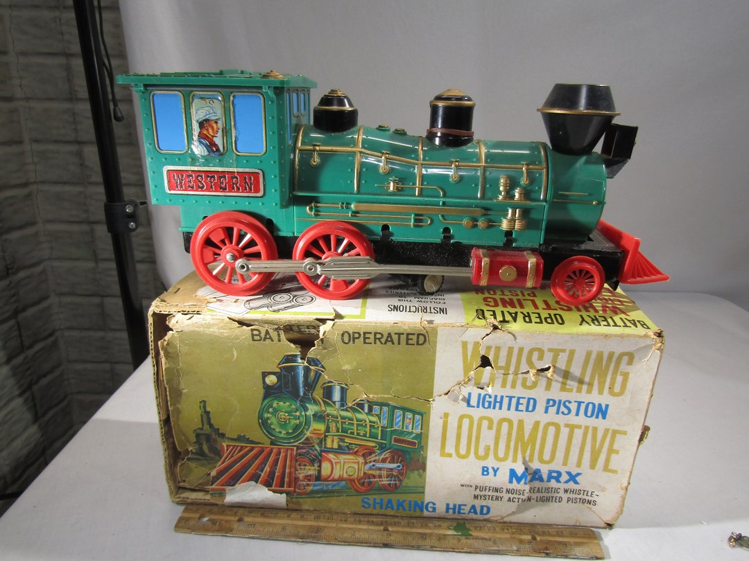Vintage Marx Whistling Lighted Piston Whistle Blowing Locomotive - Etsy