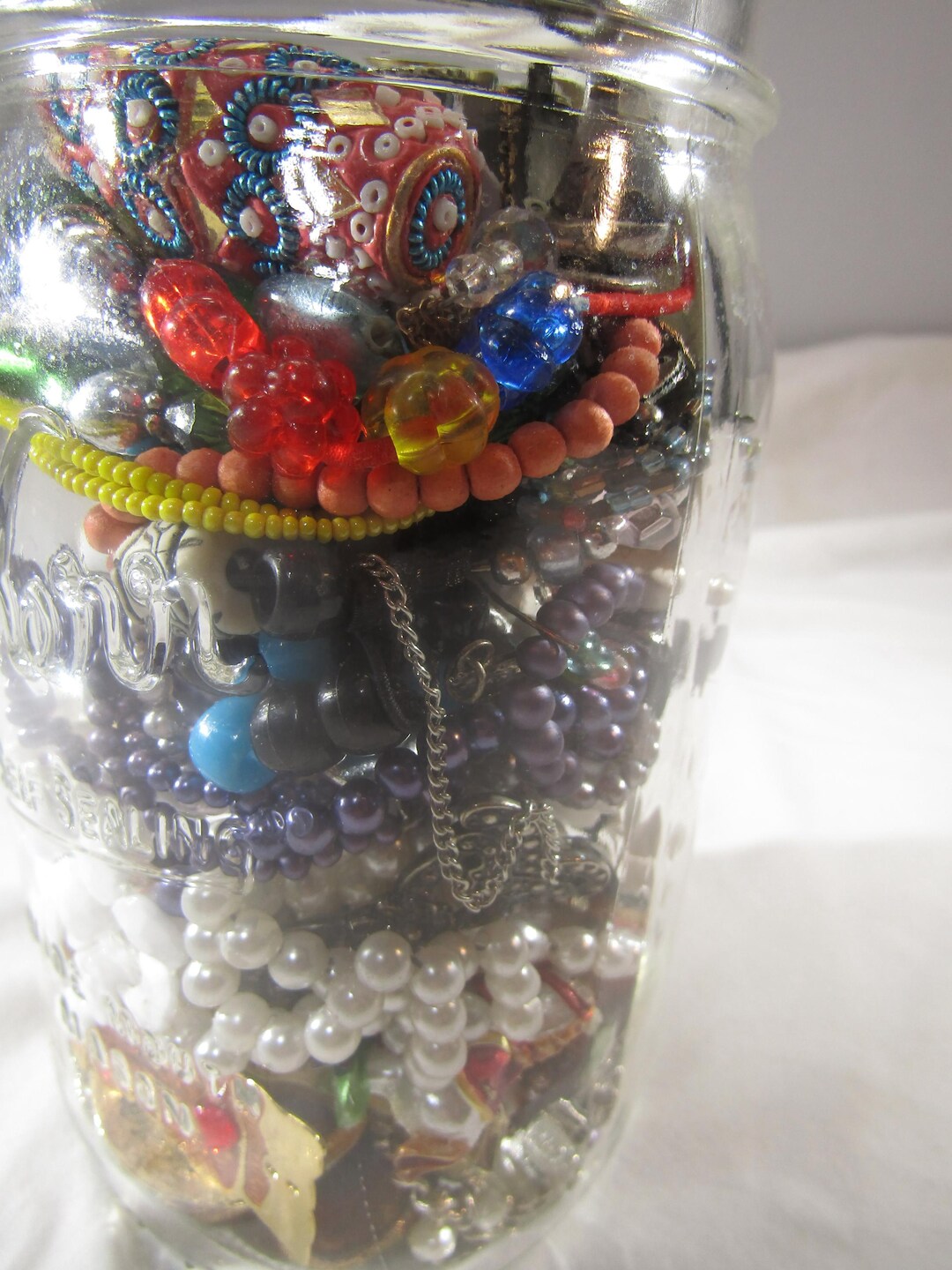 Vintage Bulk Jewelry/ Junk Jars/ Earrings/ Necklace/brooches - Etsy