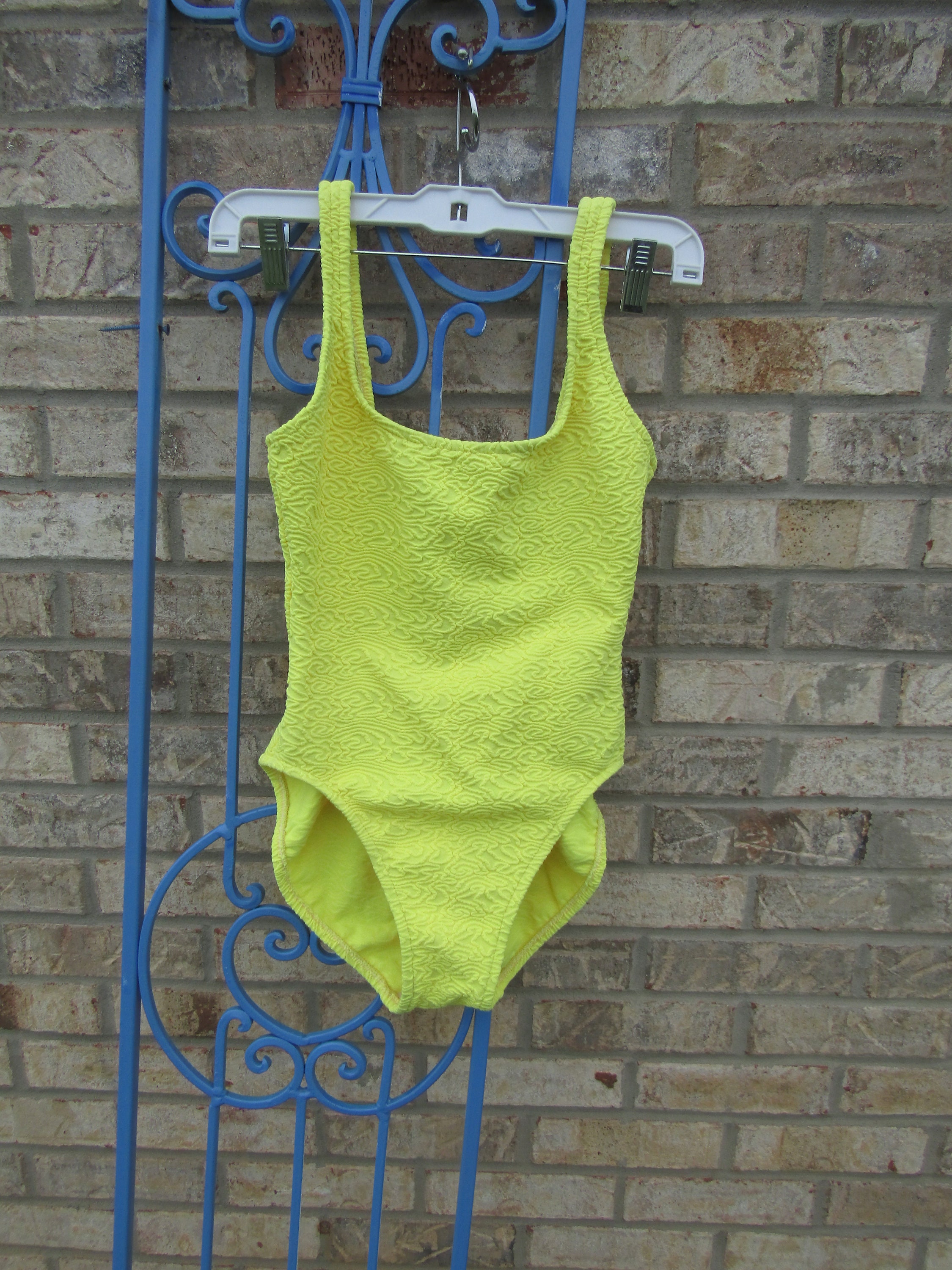 Vintage Union Label Yellow One Pc Swim Suit / Bonjour Bathing - Etsy