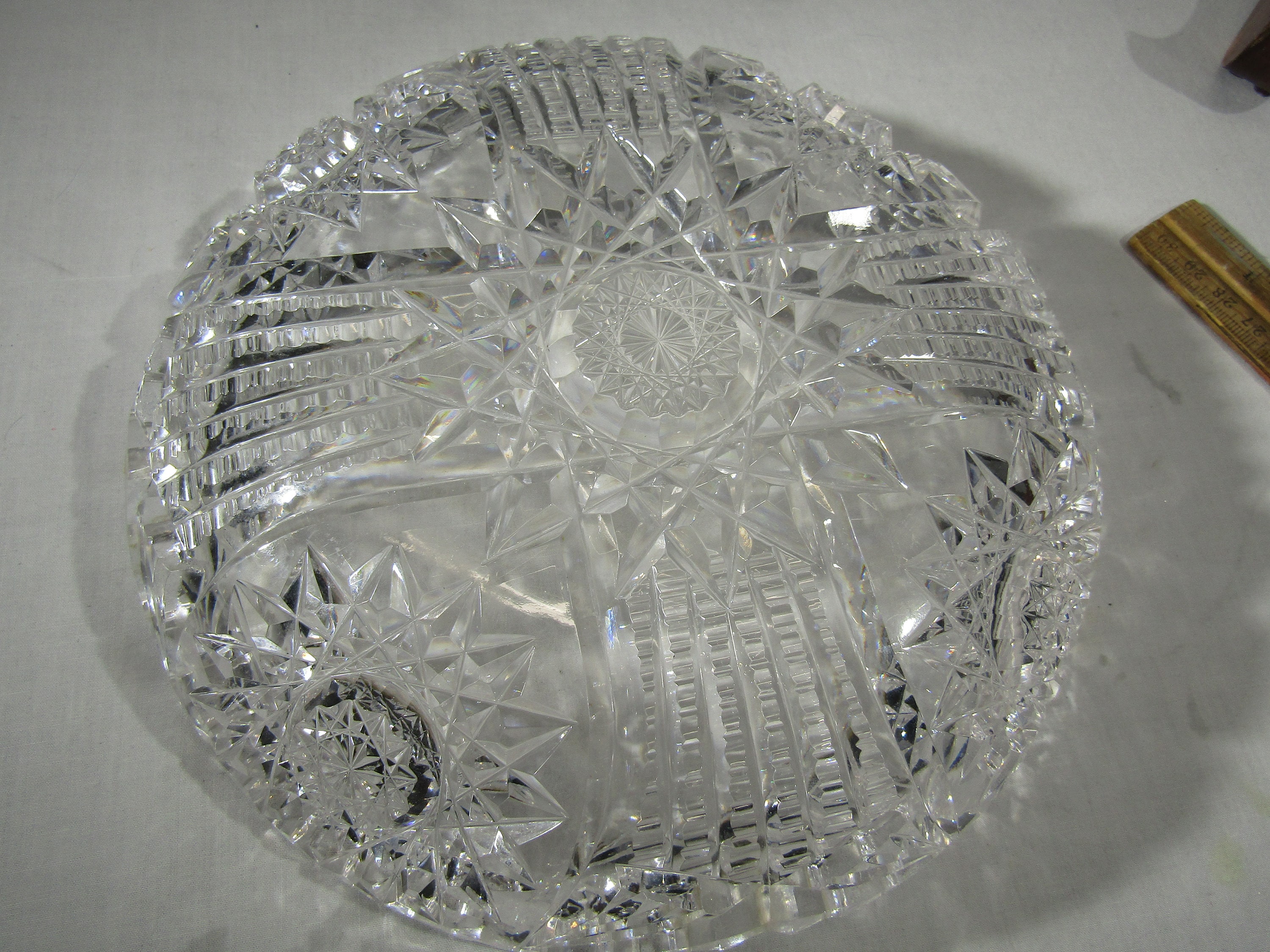 Antique ABP American Brilliant Cut Crystal Bowl - Etsy