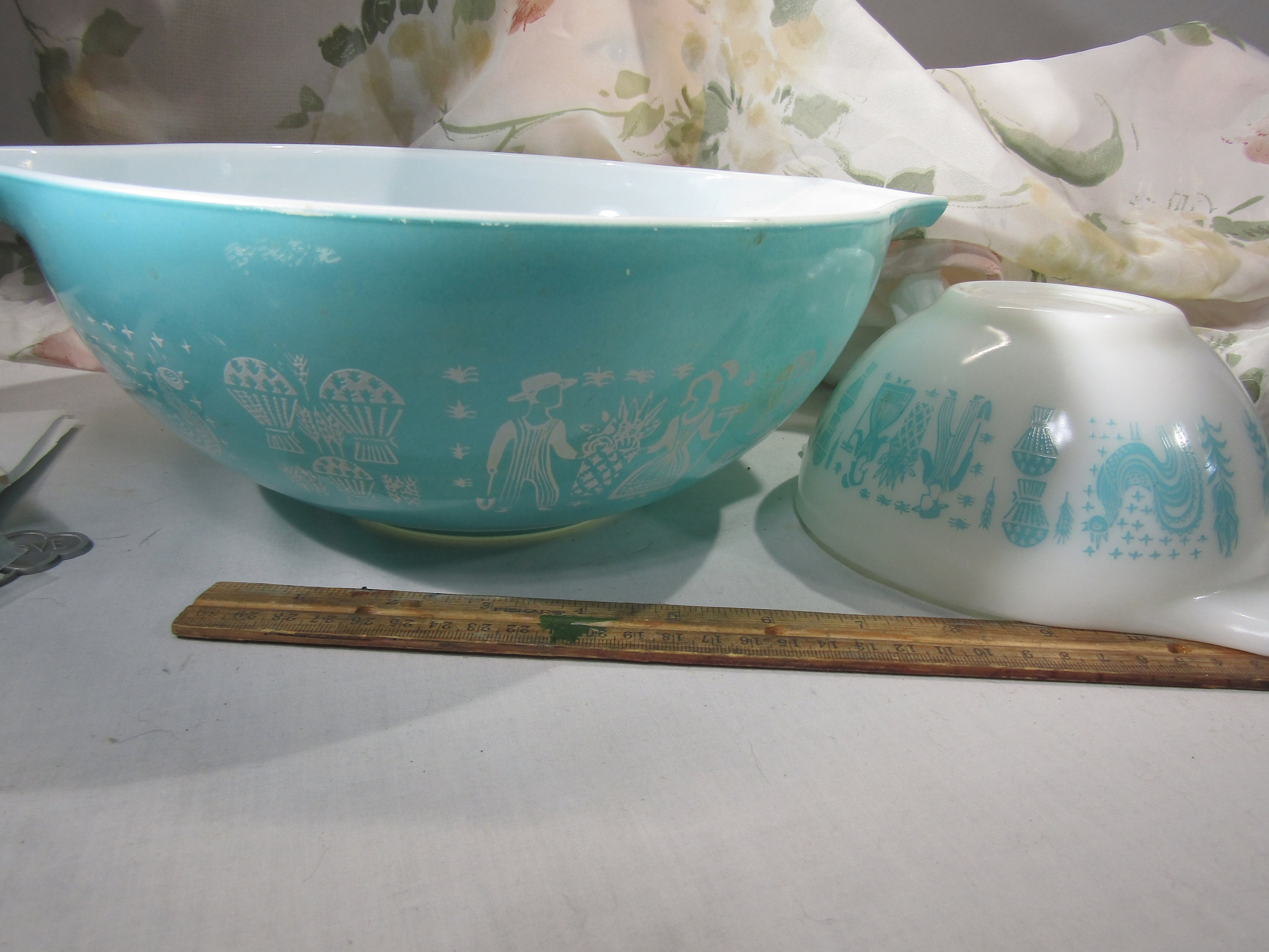 Vintage Pyrex Bowls Mixing Bowls/ Stacking Bowl/amish Bowls - Etsy