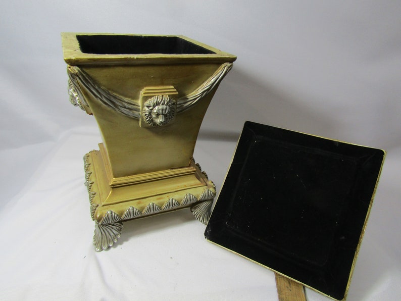 Vintage Velvet Lined Box Urn - Etsy