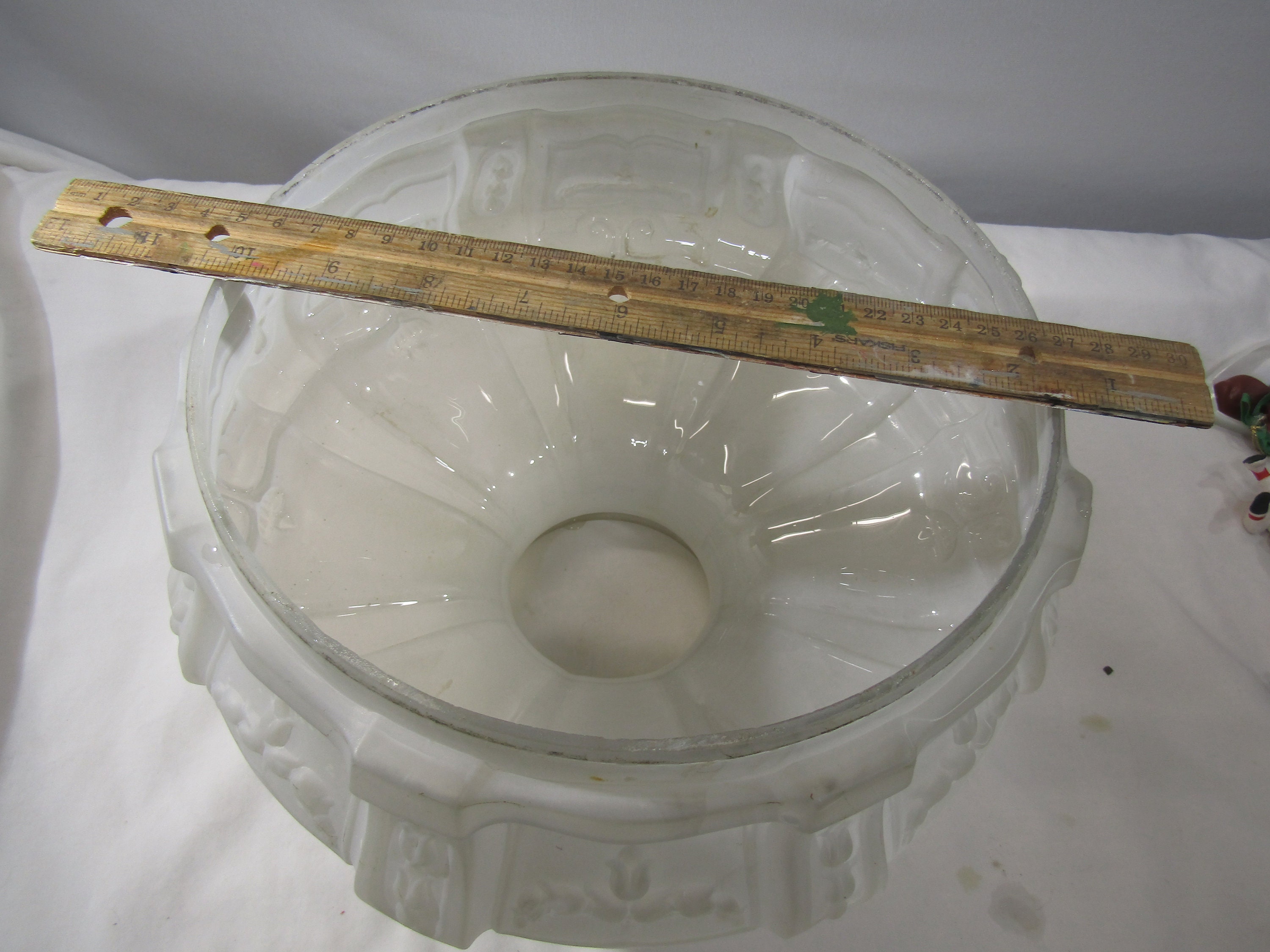 Vintage Frosted Glass Shade/embossed Lamp Shade - Etsy