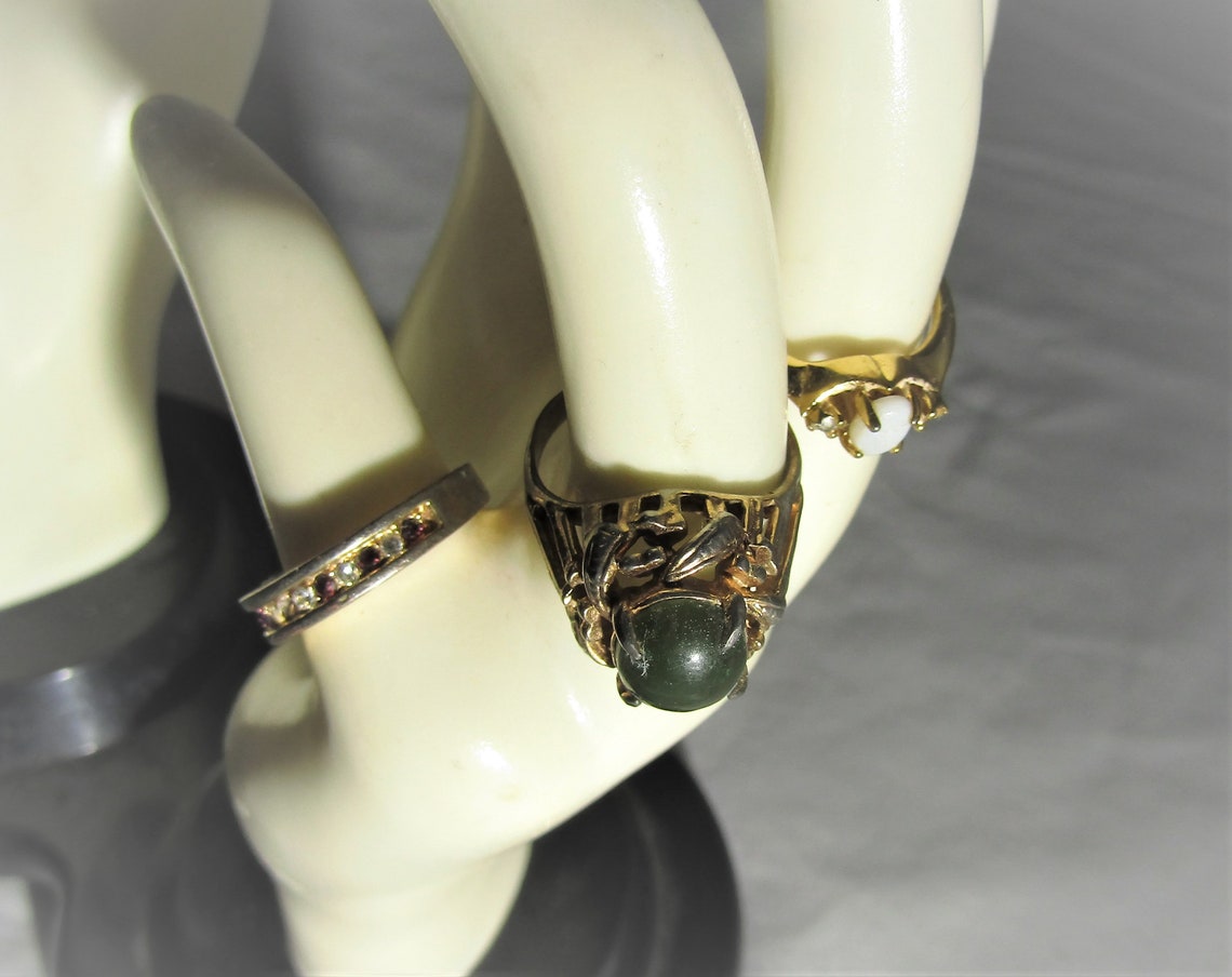 3 Vintage Costume Rings | Etsy