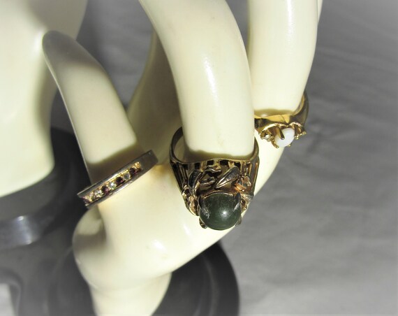 3 Vintage Costume Rings | Etsy
