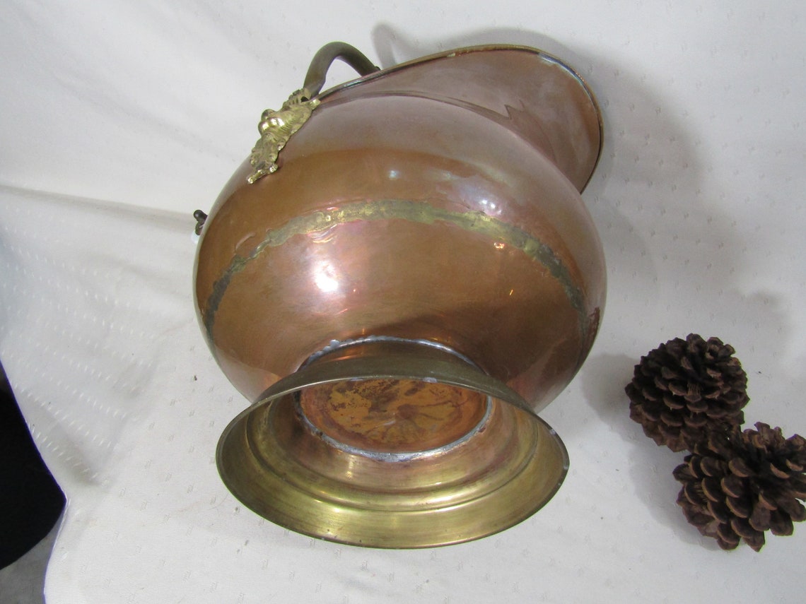 Vintage Copper Pot / Coal Bucket - Etsy