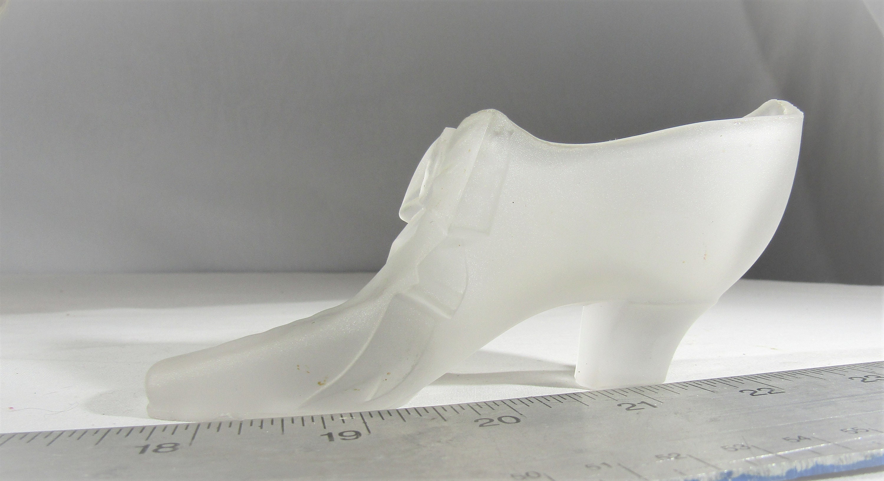 Vintage Fenton Frosted Shoe/ Old Design - Etsy