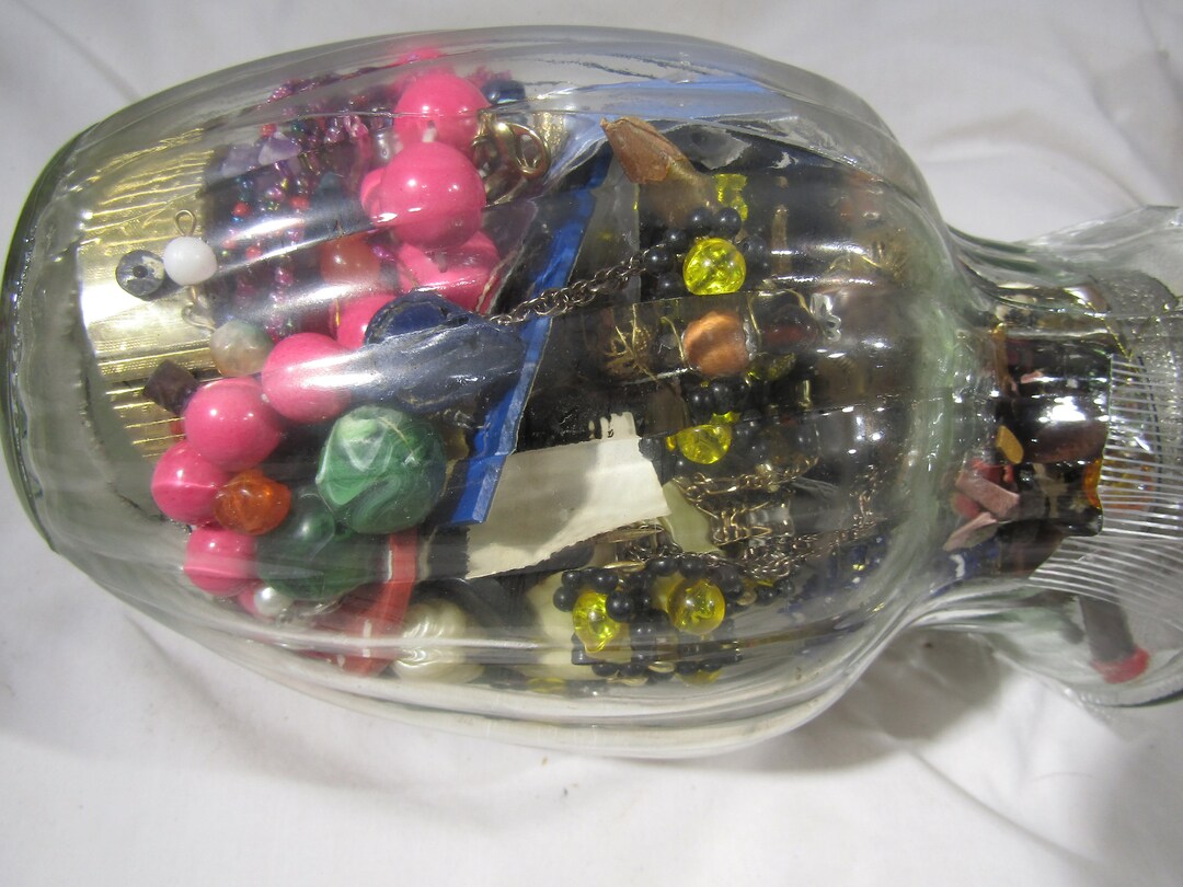 Vintage Bulk Jewelry/ Junk Jars/ Earrings/ Necklace/brooches - Etsy