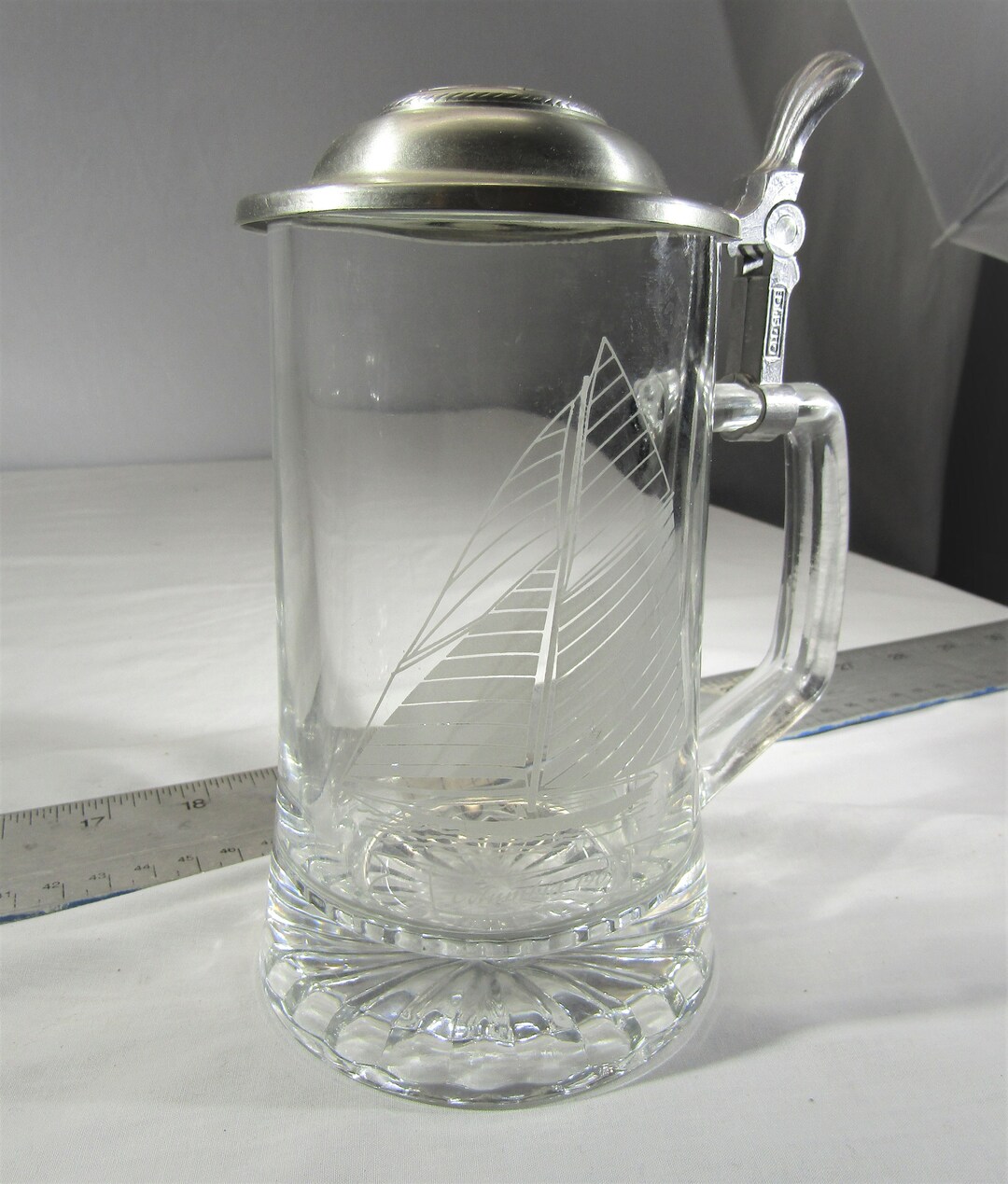 Old Spice ALWE Clear Glass Beer Stein - Etsy