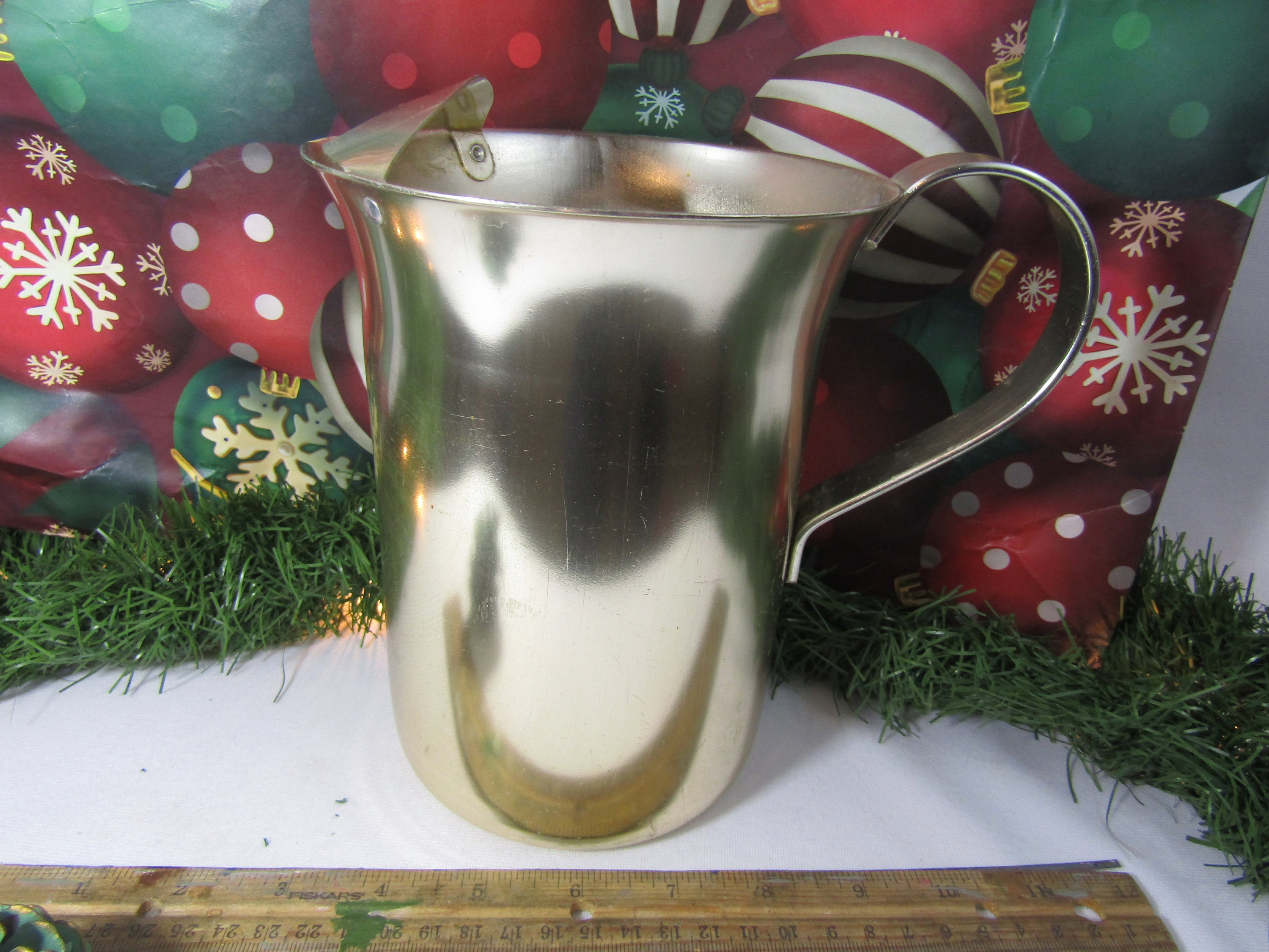 Vintage Aluminum Water Pitcher - Etsy