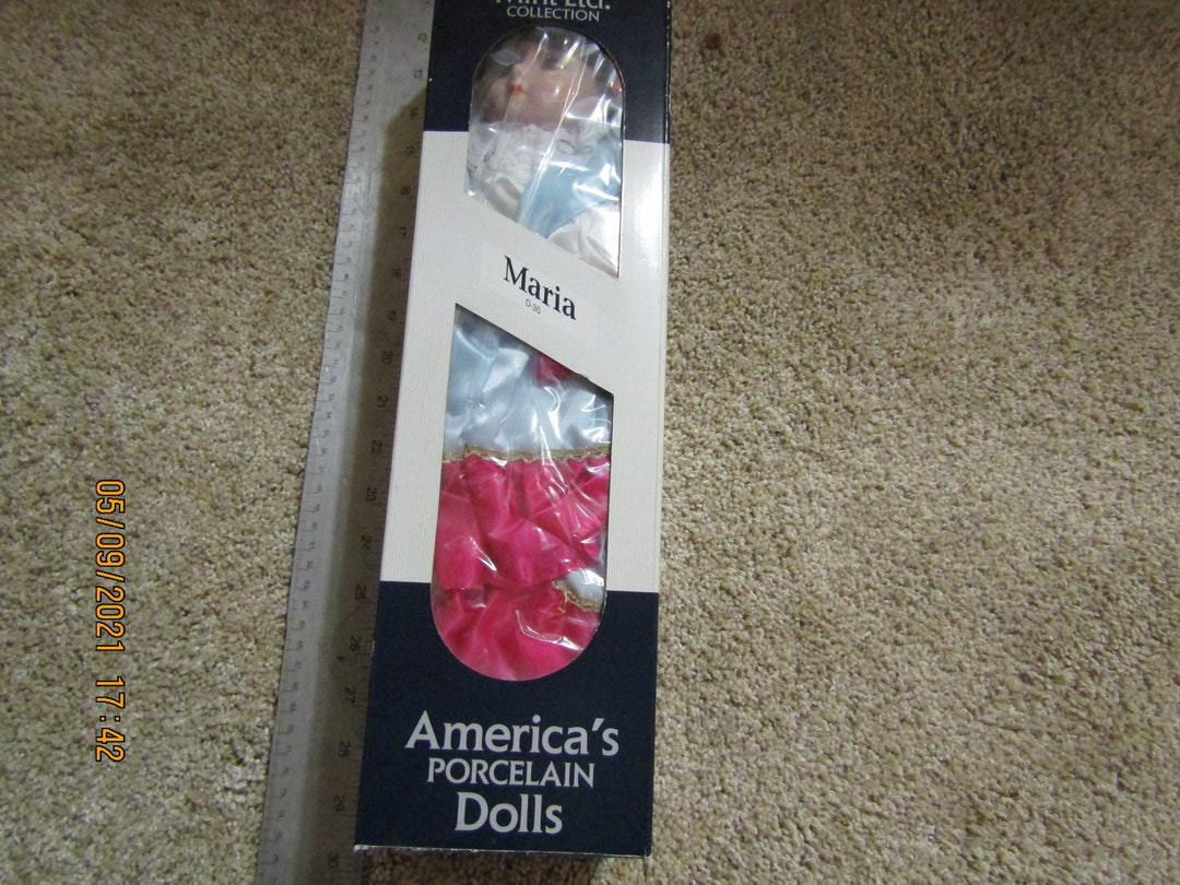 Vintage Maria Doll Hand Painted Porcelain Doll Never Out of Box - Etsy