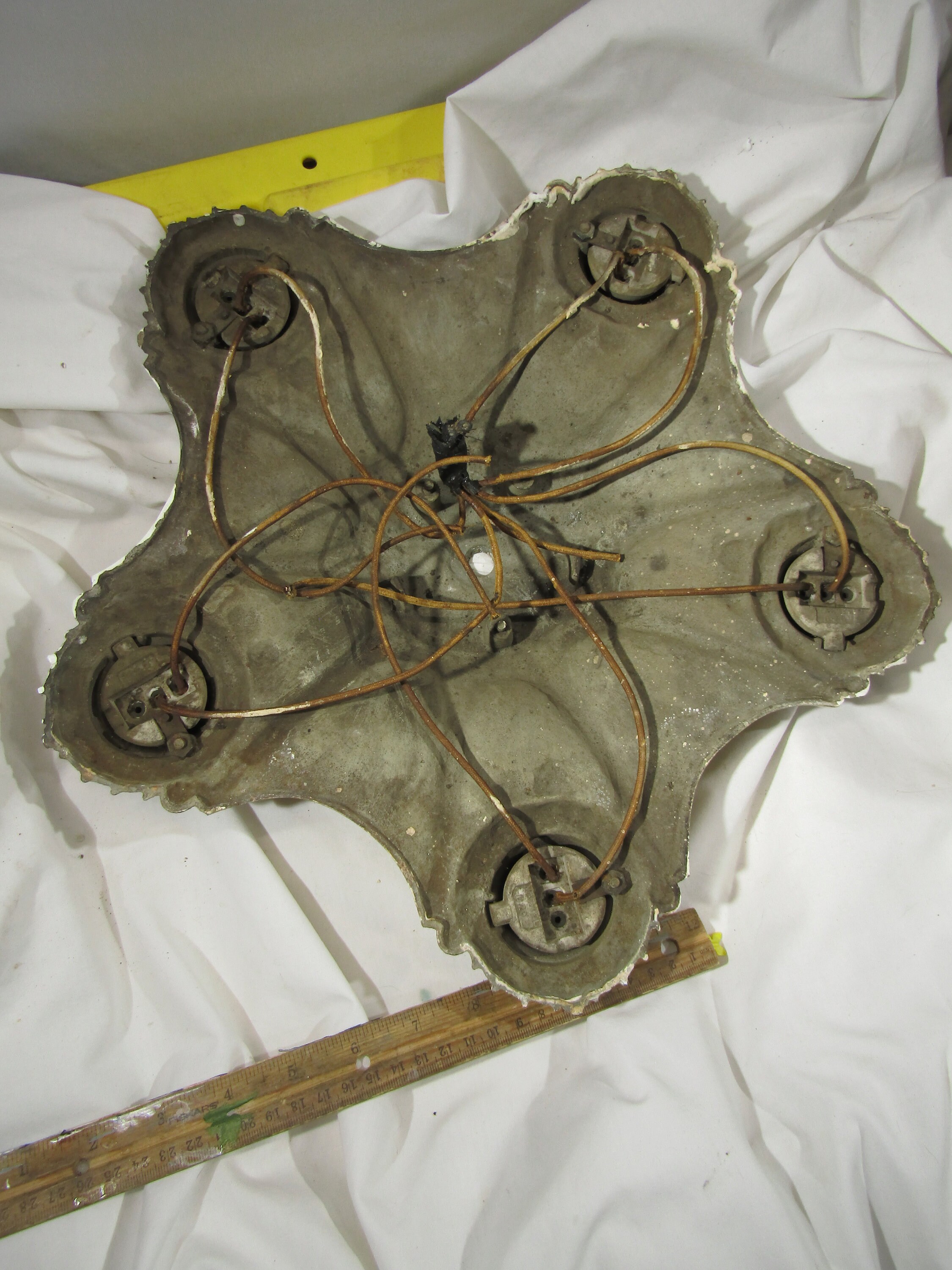 Antique Ceiling Light Metal/original Light Fixtuer - Etsy