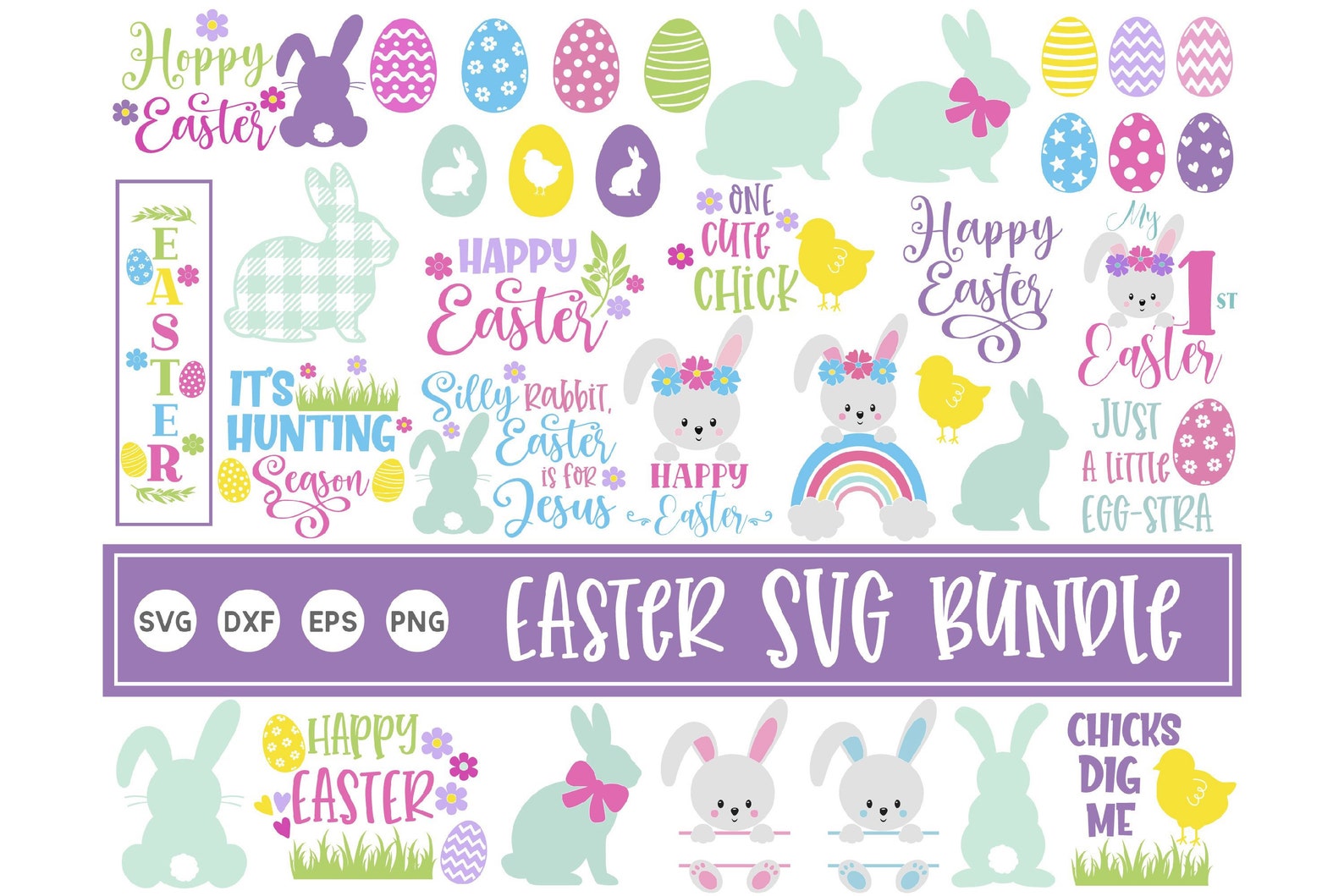 Easter SVG Bundle Cut File Only **see Description for Details** - Etsy