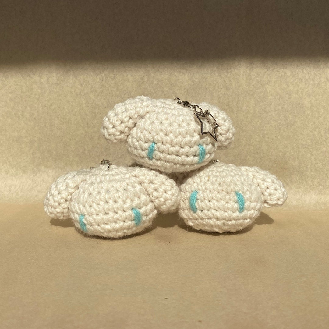 Crocheted Cinnamoroll Sanrio Keychain/bag Charm - Etsy