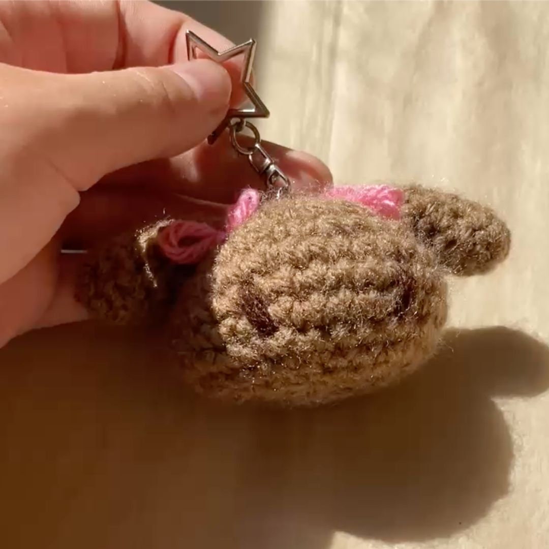 Crocheted Mocha Sanrio Keychain/bag Charm - Etsy