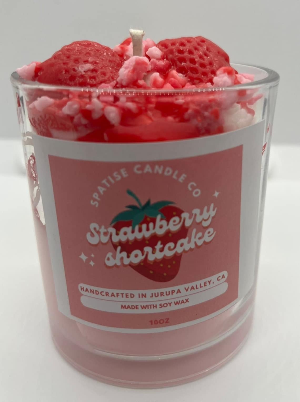 Strawberry Shortcake Desert Candle Cute Whipped Candles - Etsy