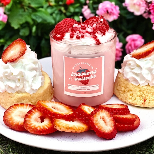 Strawberry Whipped Candles - Etsy