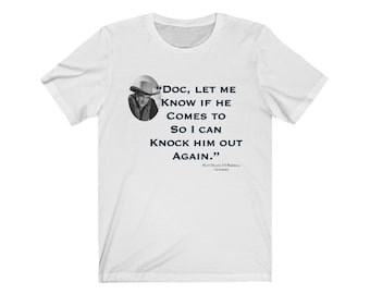Marshall Matt Dillon Gunsmoke Silhouette Quotes T-shirt Unisex Jersey ...