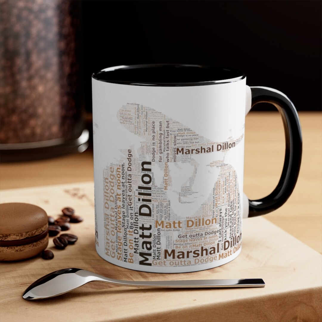 Gunsmoke Marshall Matt Dillon Accent Coffee Mug, 11oz/gunsmoke Coffee ...