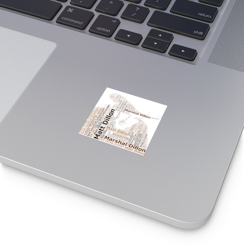 Gunsmoke Matt Dillon Square Stickers, Indooroutdoor/gunsmoke/gunsmoke ...