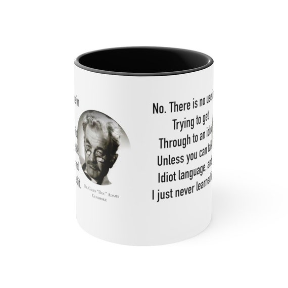 Gunsmoke Doc Adams Accent Coffee Mug 11oz/gunsmoke/doc - Etsy