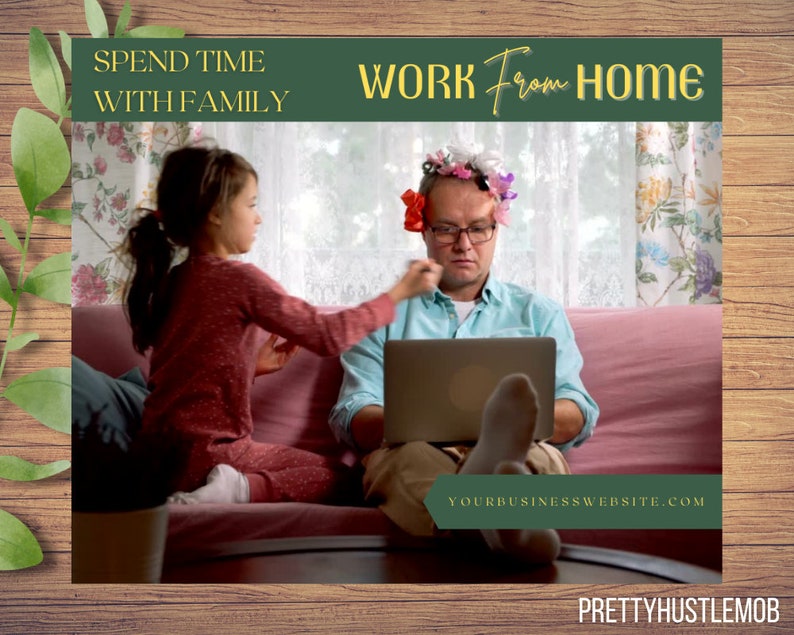Work From Home Business Flyer Template #2 | Employment Services ...