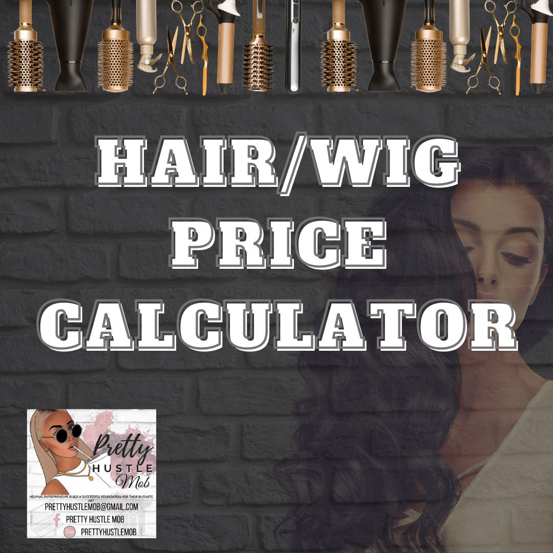 Price Calculator for Hair and Wig Business With Profits and Cogs ...