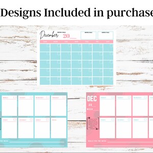 Colorful Weekly and Monthly Calendars | Printable Planner and Calendars ...