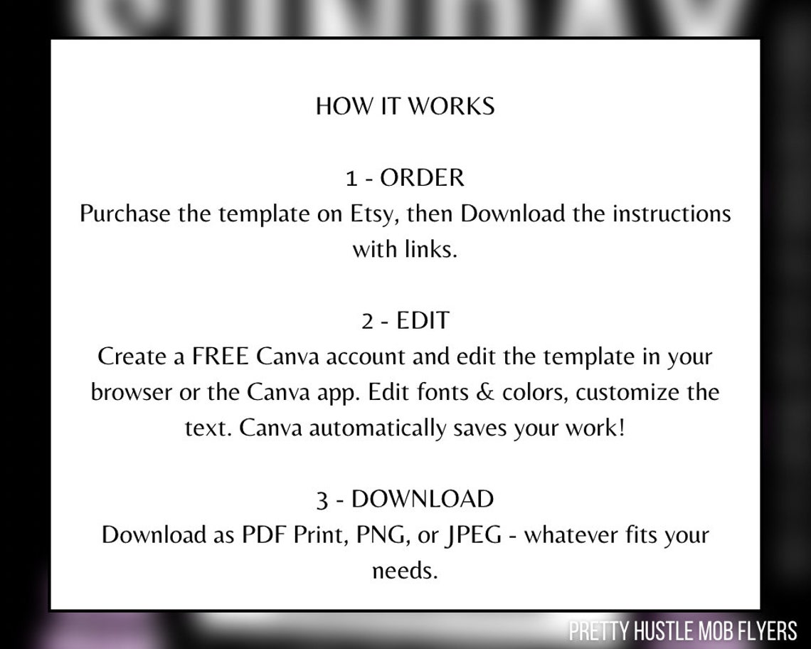 Clueless Themed Brunch Flyer Template | Editable Canva Template ...