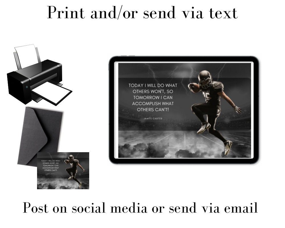 Football Legacy Card Template | Stat Card | Senior Football Career Card ...