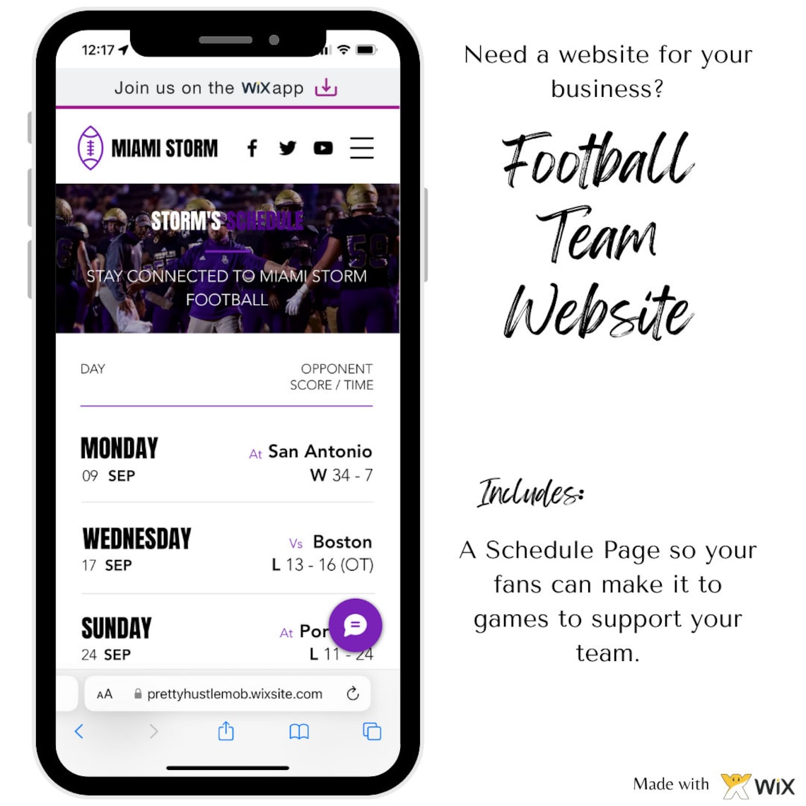 Football Team Website Template | Sports Team Website | Sports Fan Page ...