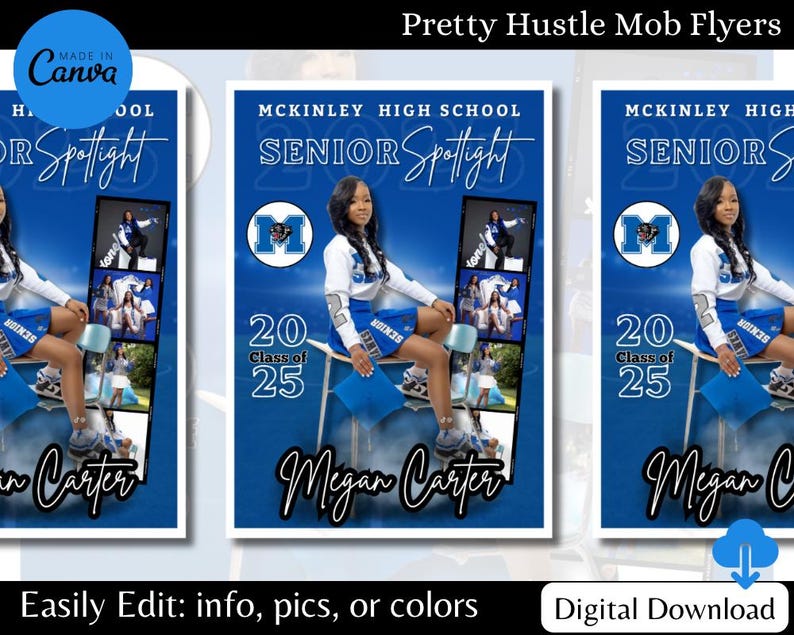 Senior Spotlight Template | Graduation Template - Etsy
