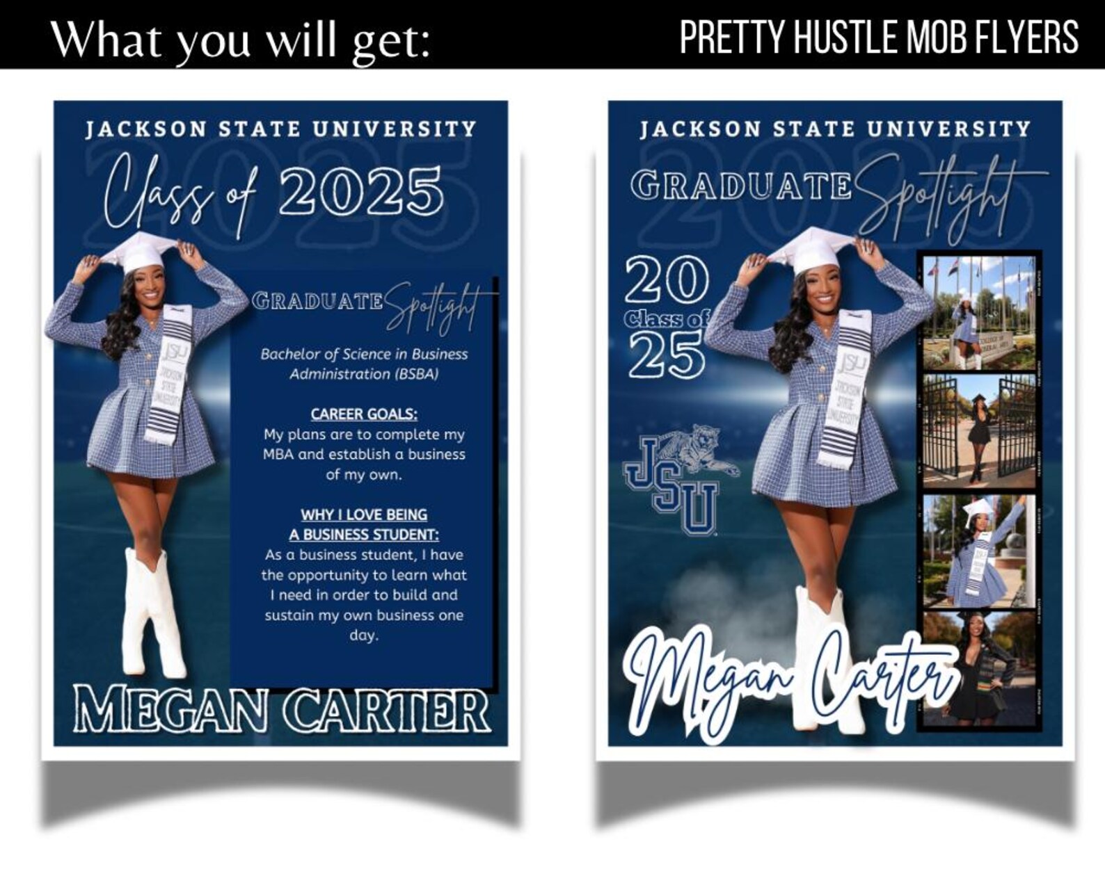 Graduate Spotlight Template | Graduation Flyers - Etsy