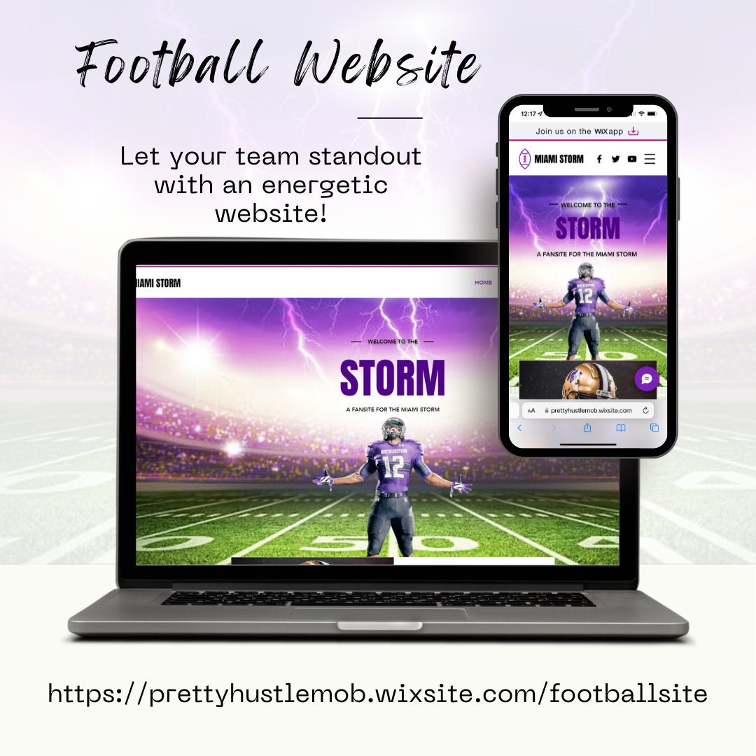 Football Team Website Template | Sports Team Website | Sports Fan Page ...