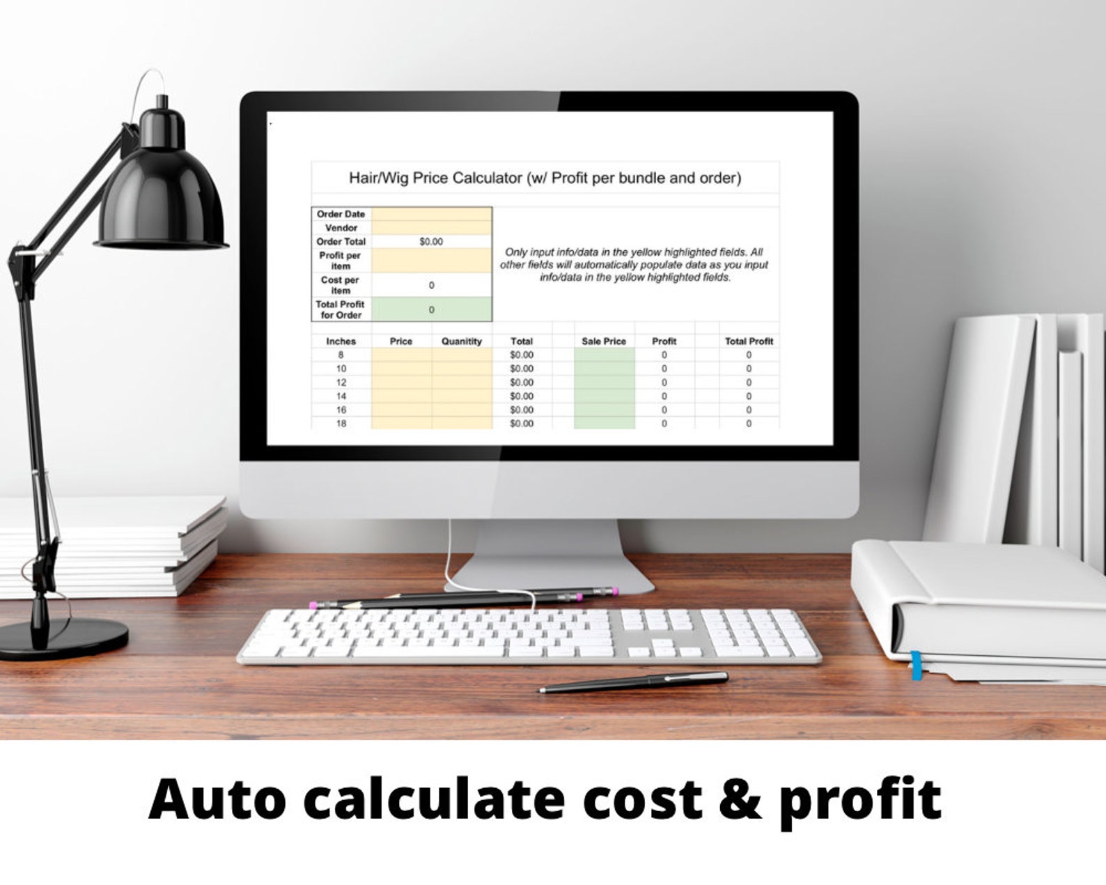 Reseller Spreadsheet, Pricing Calculator, INCOME TRACKER, BUSINESS ...