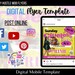 Clueless Themed Brunch Flyer Template | Editable Canva Template ...