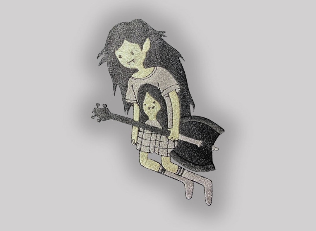 Marceline the Vampire Queen - Adventure Time - Iron on Patch - Etsy