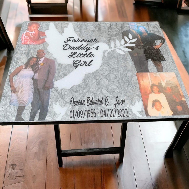 Memorial Tv Tables, Folding Table, Personalized Gift,loss,death ...