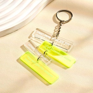 Fun Custom Text Message Conversation Keychains, 1st Date Text Messages ...
