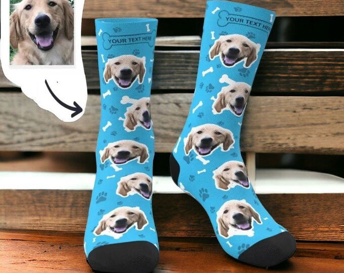 Custom Pet Socks Custom Face Socks Dog Personalized Pet Socks Men Cat ...