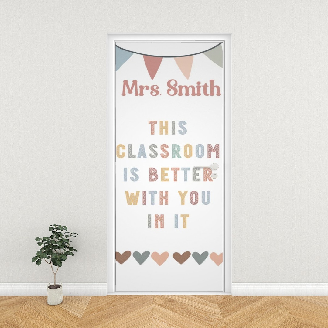 Custom Classroom Door Decal, Teacher Door Stickers, Personalized ...