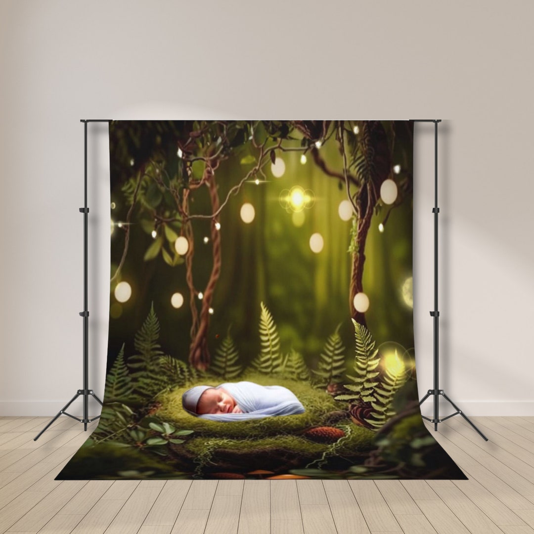 Enchanted Forest Photography Backdrop, Forest Background, Fairytale ...