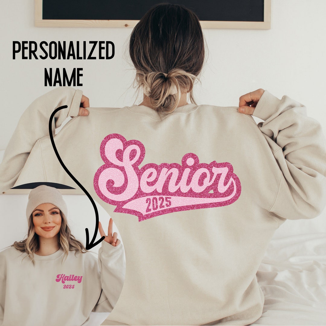 Personalized Senior 2025 Crewneck, Custom Senior Sweatshirt, Customized ...