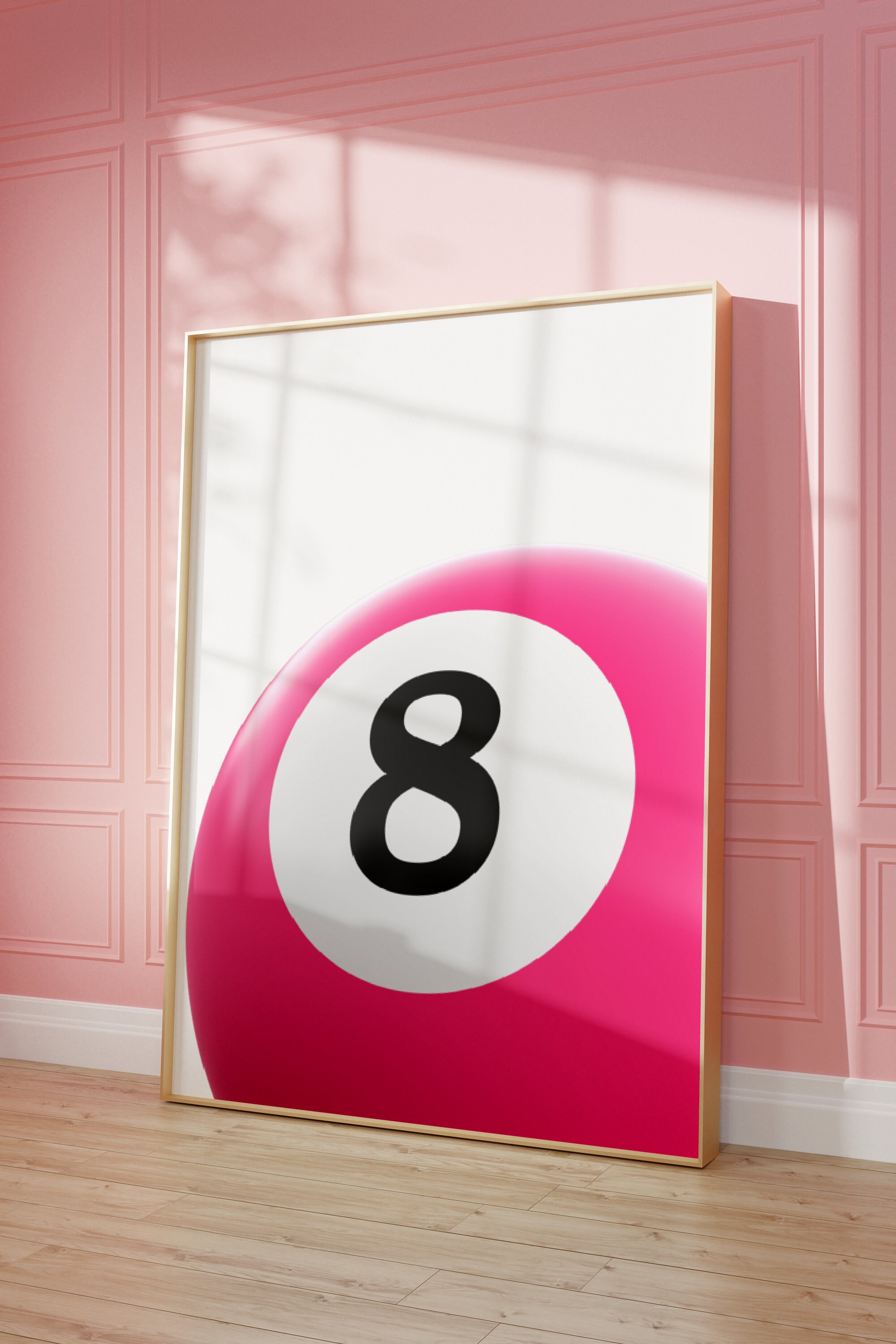 Eight Ball Poster, Trendy Wall Art,matte Vertical Posters, 8 Ball Print ...