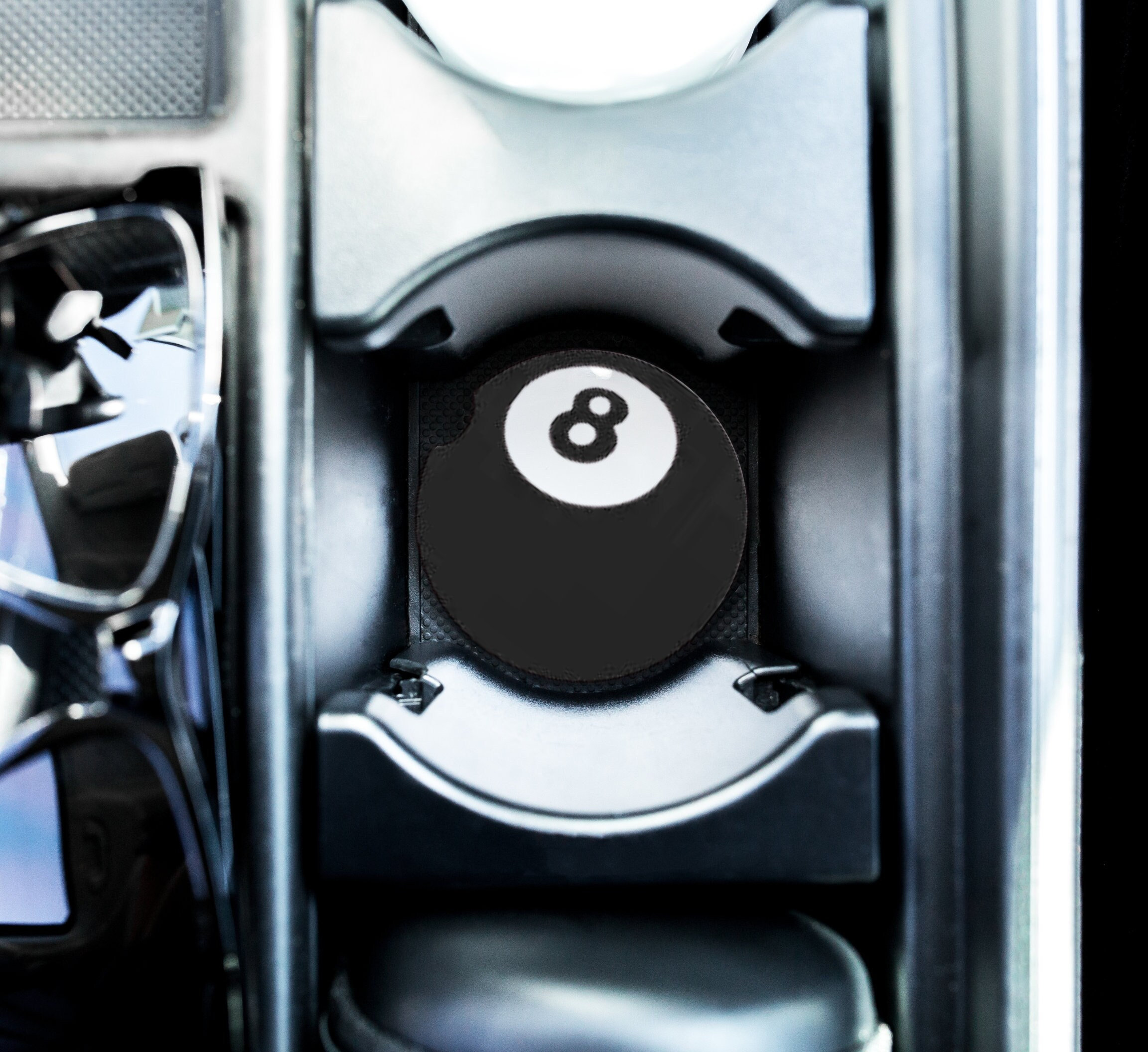 8 Ball Car Coaster, 8 Ball Coaster Car Cup Holder Coaster, Mens Car ...