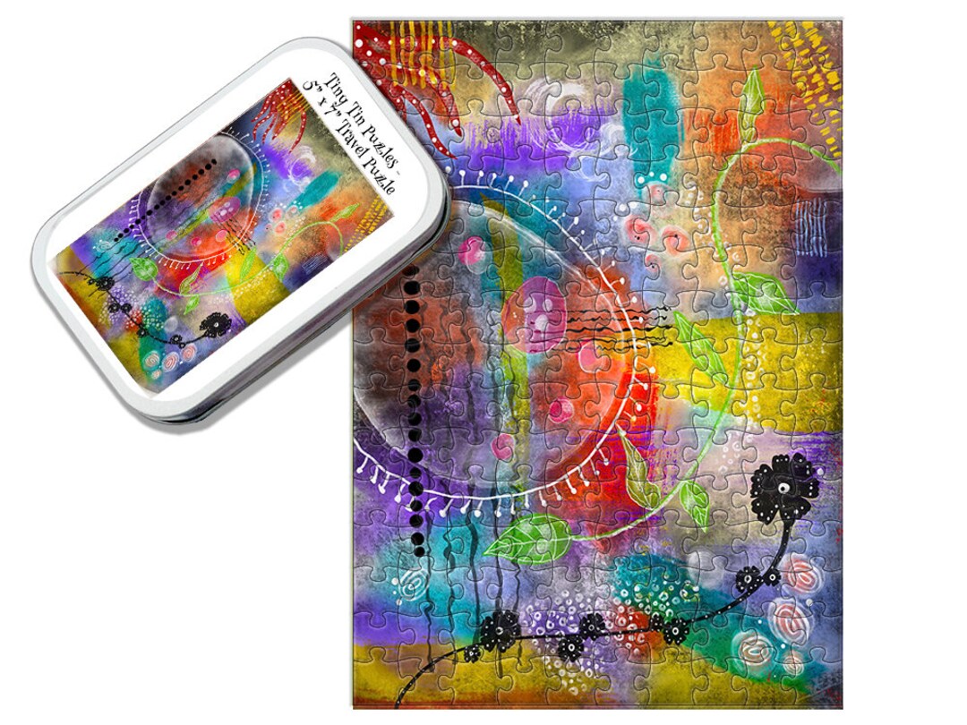 Jigsaw Puzzle | 150pc | Free Verse | Tiny Tin Puzzles |travel Puzzle ...