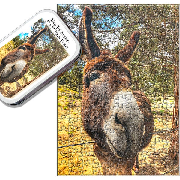 Donkey Jigsaw Puzzle - Etsy