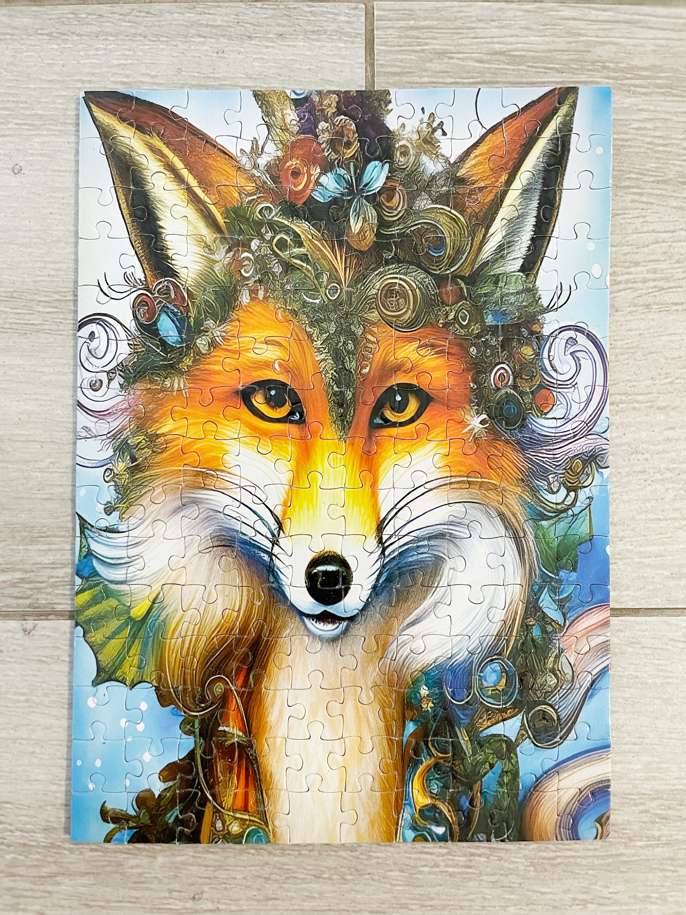 Jigsaw Puzzle | 150pc | Foxy Enchantra | Tiny Tin Puzzles |travel ...