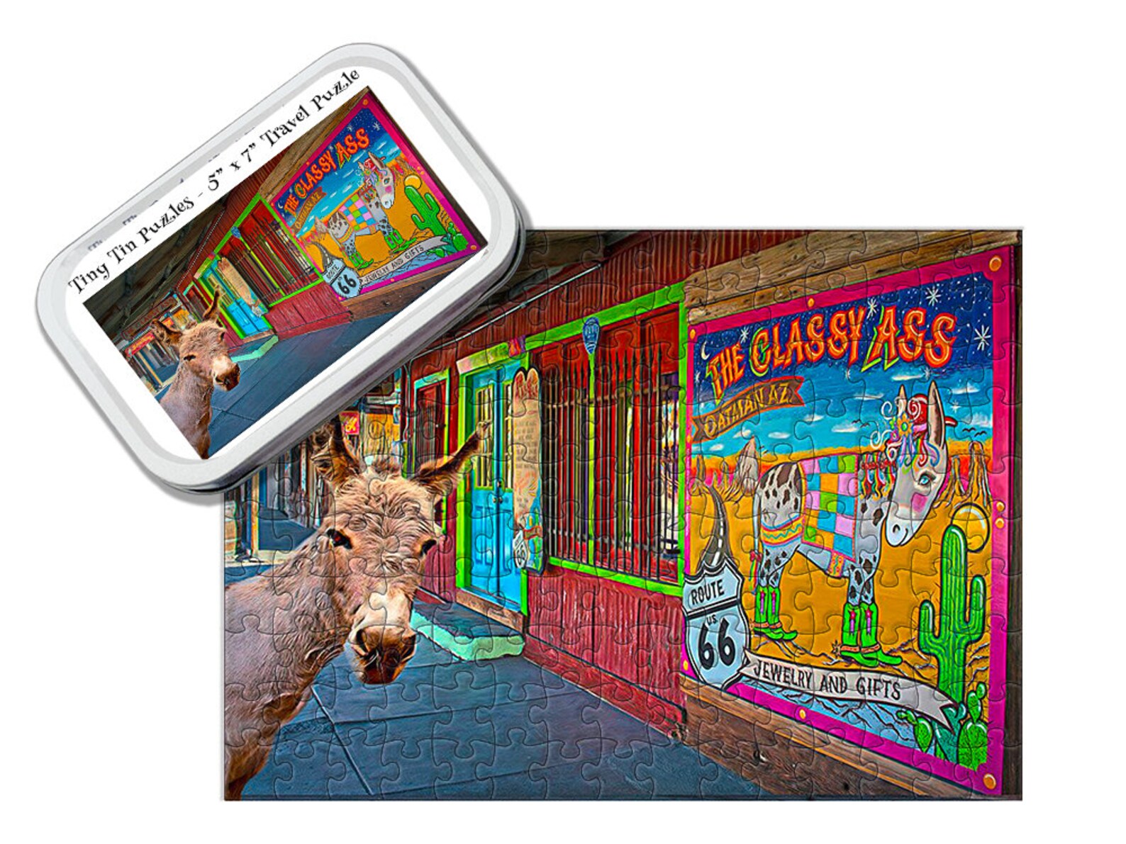 Jigsaw Puzzle | 150pc | Classy Ass | Tiny Tin Puzzles |travel Puzzle ...
