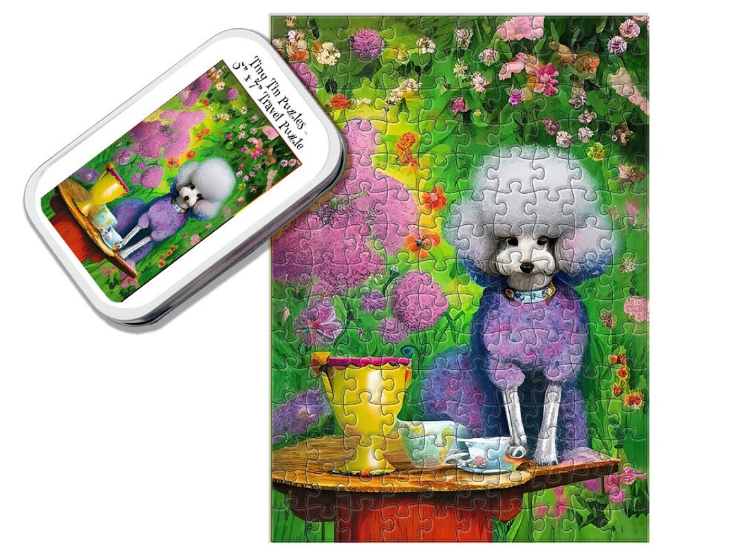 Jigsaw Puzzle | 150pc | Tea With Fifi | Tiny Tin Puzzles |travel Puzzle ...
